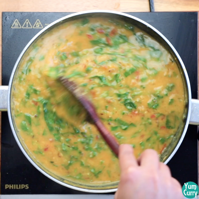 Dal palak recipe - Dhaba style dal palak recipe - Restaurent style dal ...